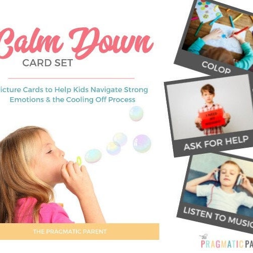 Calm Down Cards Calm Cards Emotion Cards Anger Management - Etsy