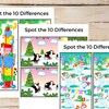 Spot the Difference Printable - the Snowman Family - Etsy Canada