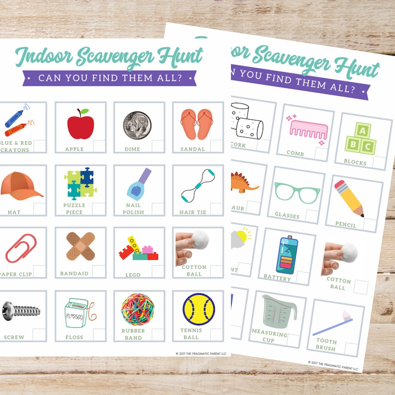Indoor Scavenger Hunt - Etsy