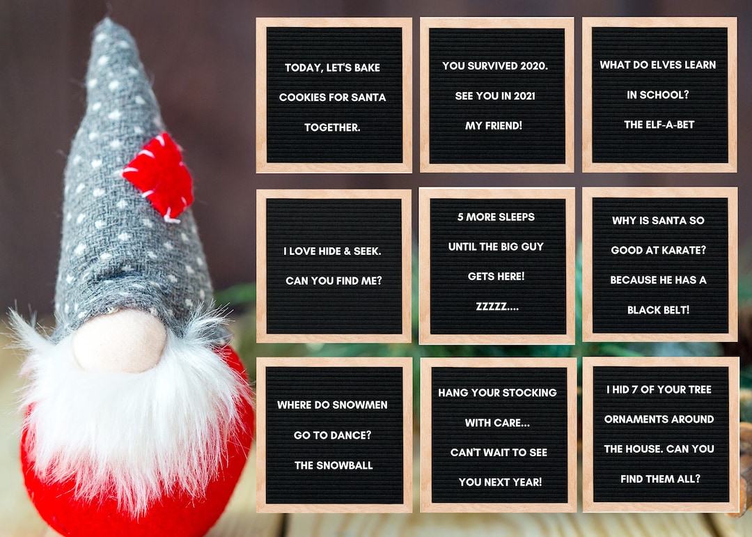 45 Printable Elf Letterboard Notes & Elf Messages Elf Note - Etsy