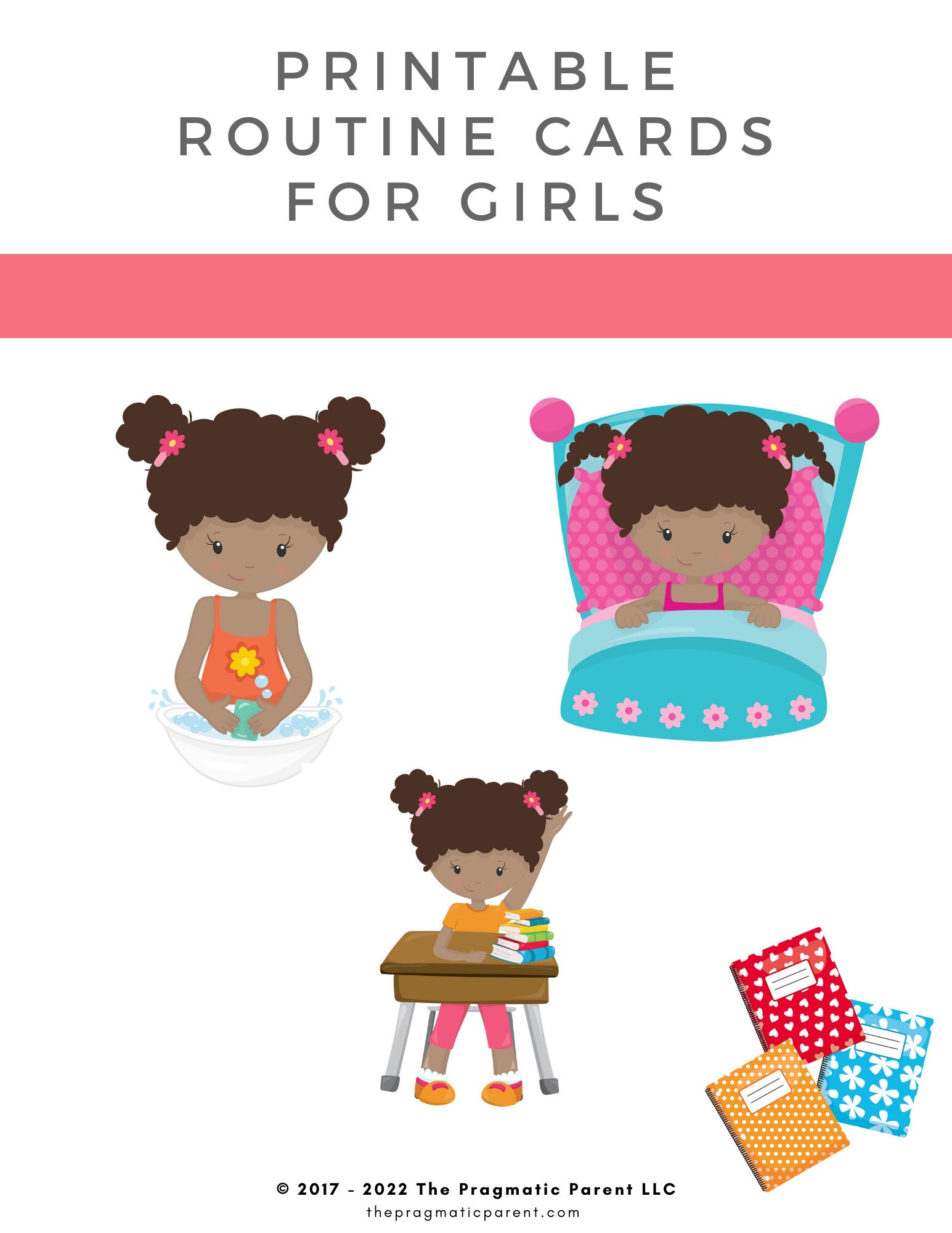 80 Girls Routine Cards, Routine Cards for Kids, Daily Routine Cards ...