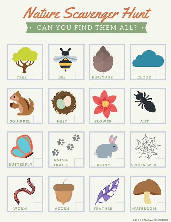 Kids Backyard Scavenger Hunt