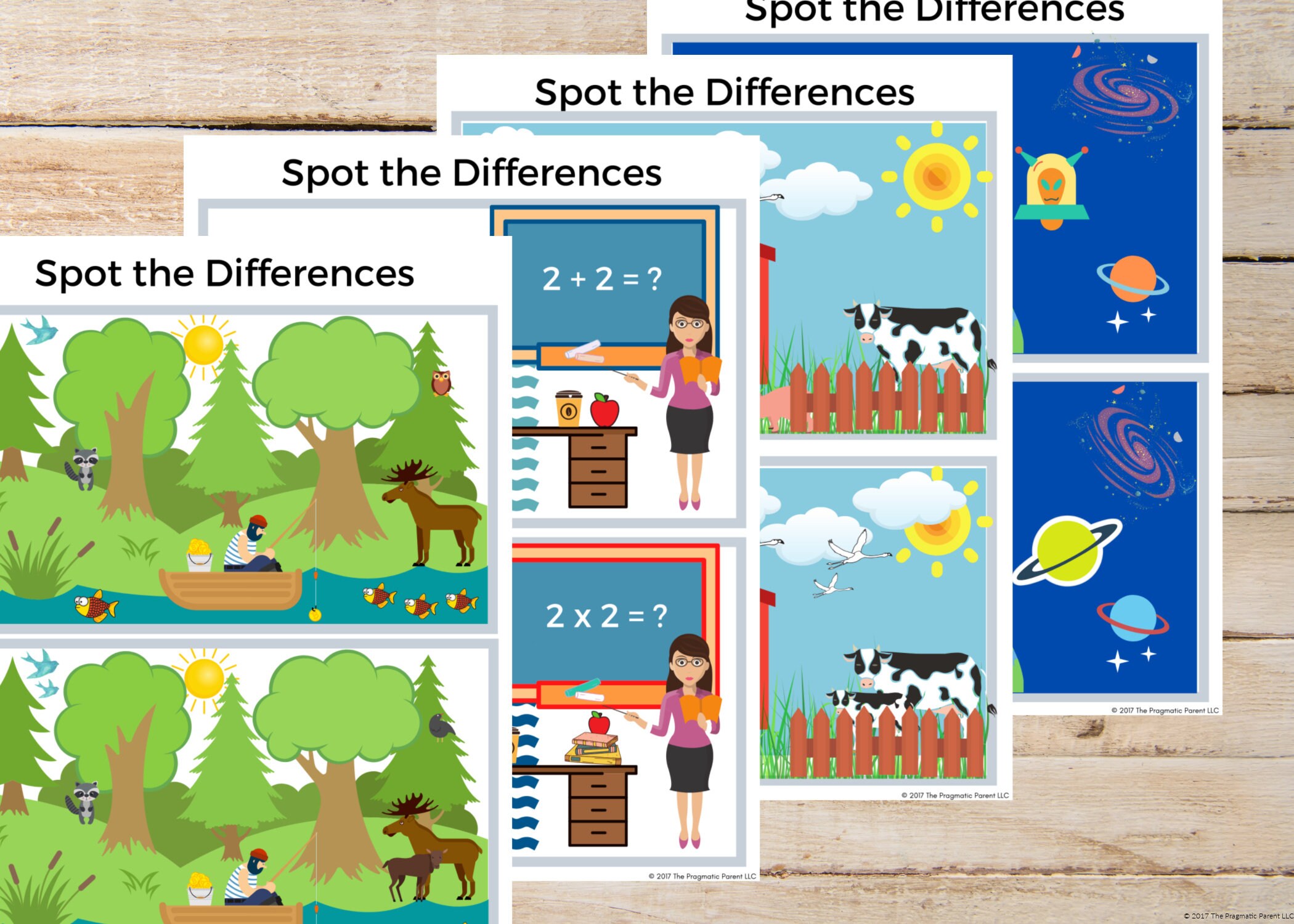 Spot the Difference Game for Kids, Kids Activity Sheet, Fun Kids ...