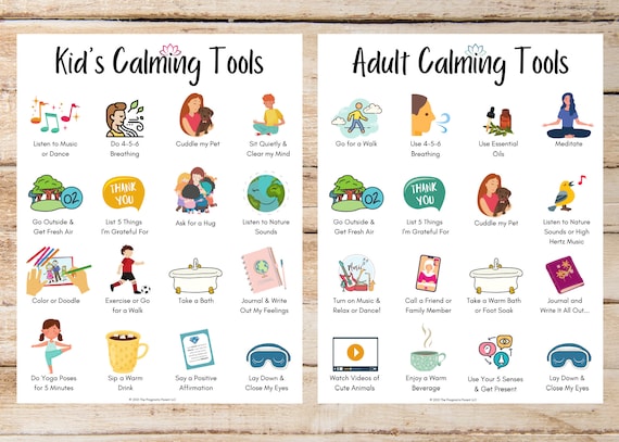 Rainbow Grounding Technique Poster For Kids PDF | Printable Rainbow ...