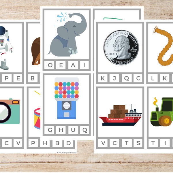 Montessori Cvc Cards - Etsy