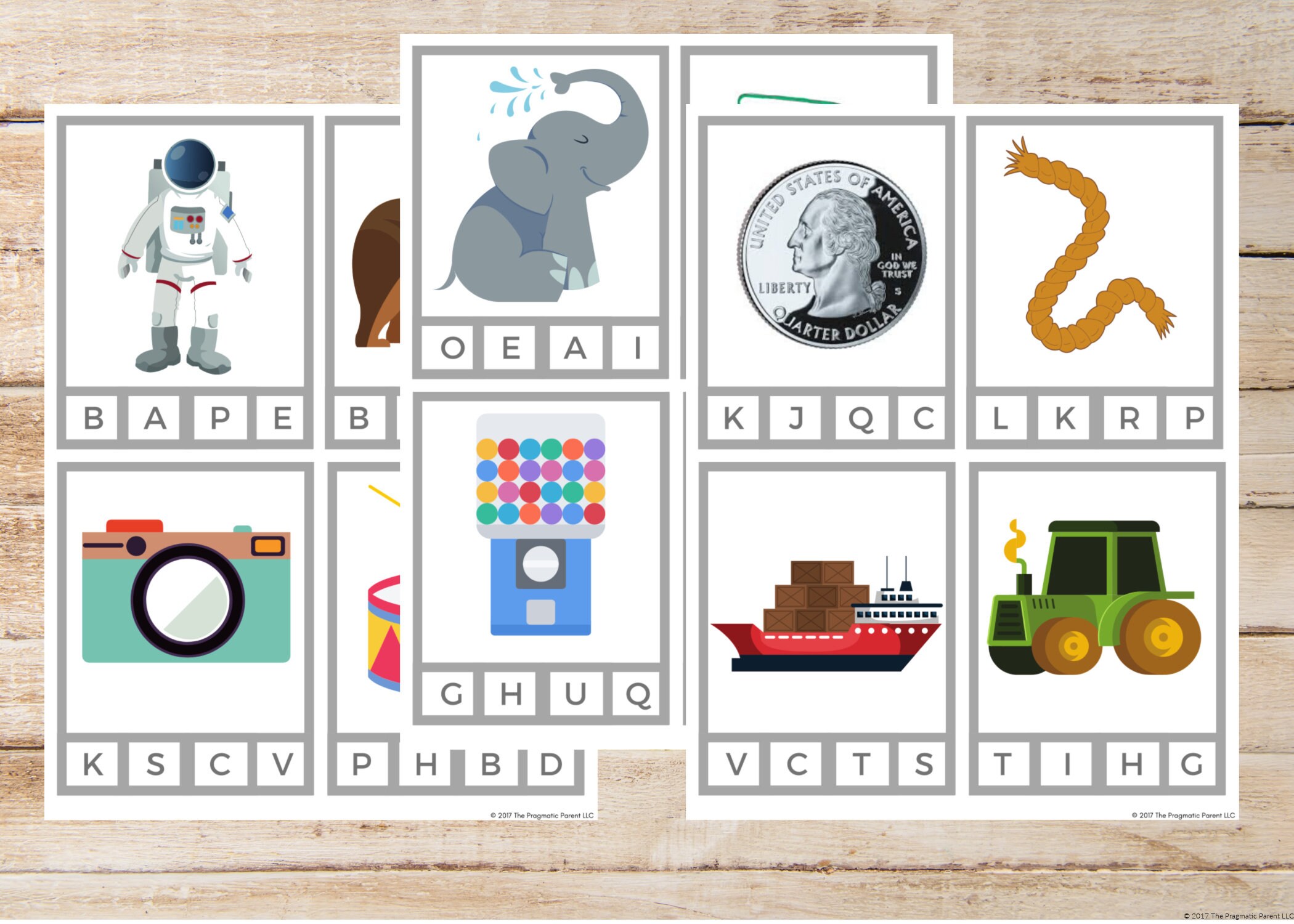 Beginning Letter Sound A-Z, CVC Word Builder, Phonics Beginning Letter ...