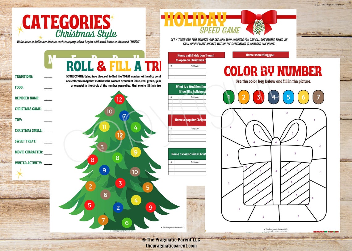 Christmas Activity Pages, Kids Printable Christmas, Christmas ...