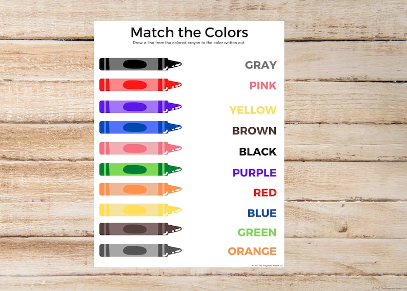 Color Matching, Learning Colors, Preschool, Kindergartener, Early ...