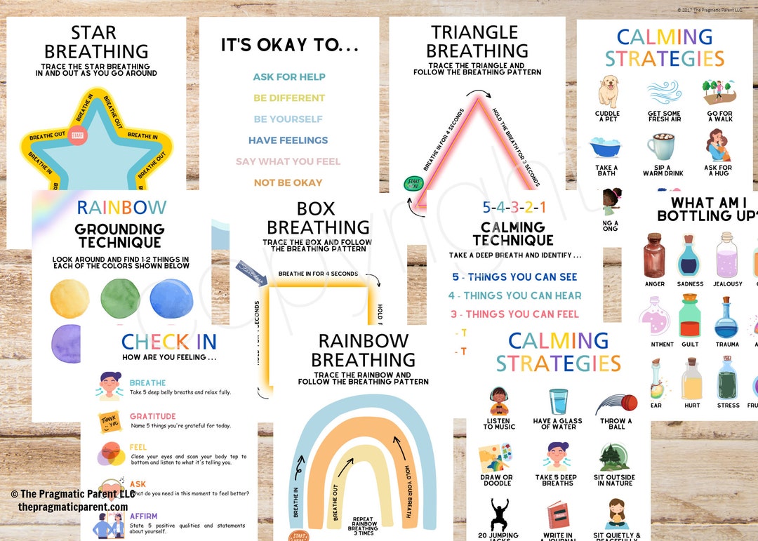 Calm Down Kit, Calming Corner, Calm Coping Skills for Kids, Self ...