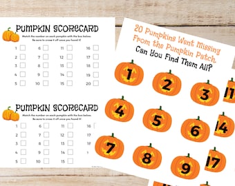 Pumpkin Scavenger Hunt Printable Game // PDF File - Etsy