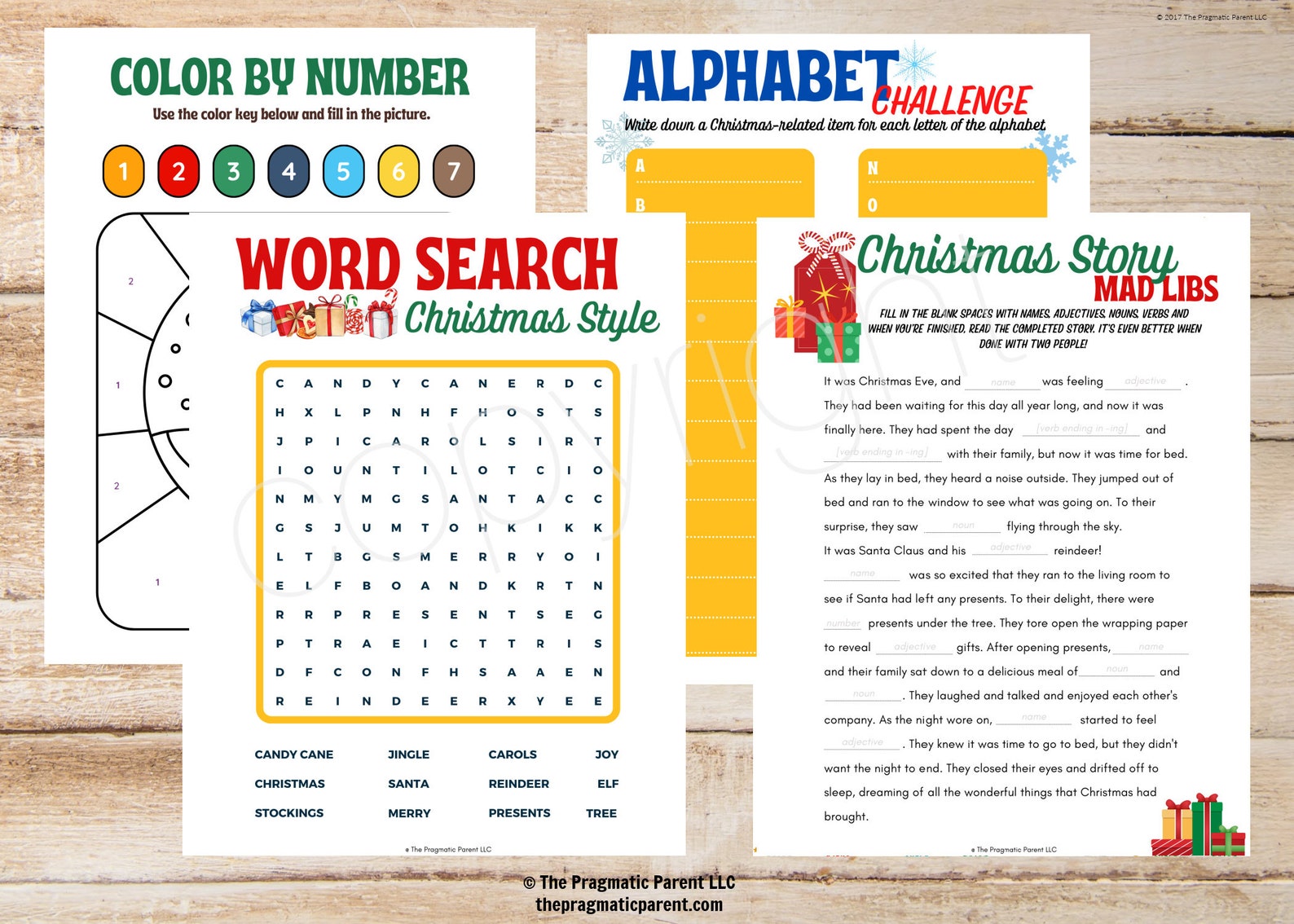 Christmas Activity Pages, Kids Printable Christmas, Christmas ...