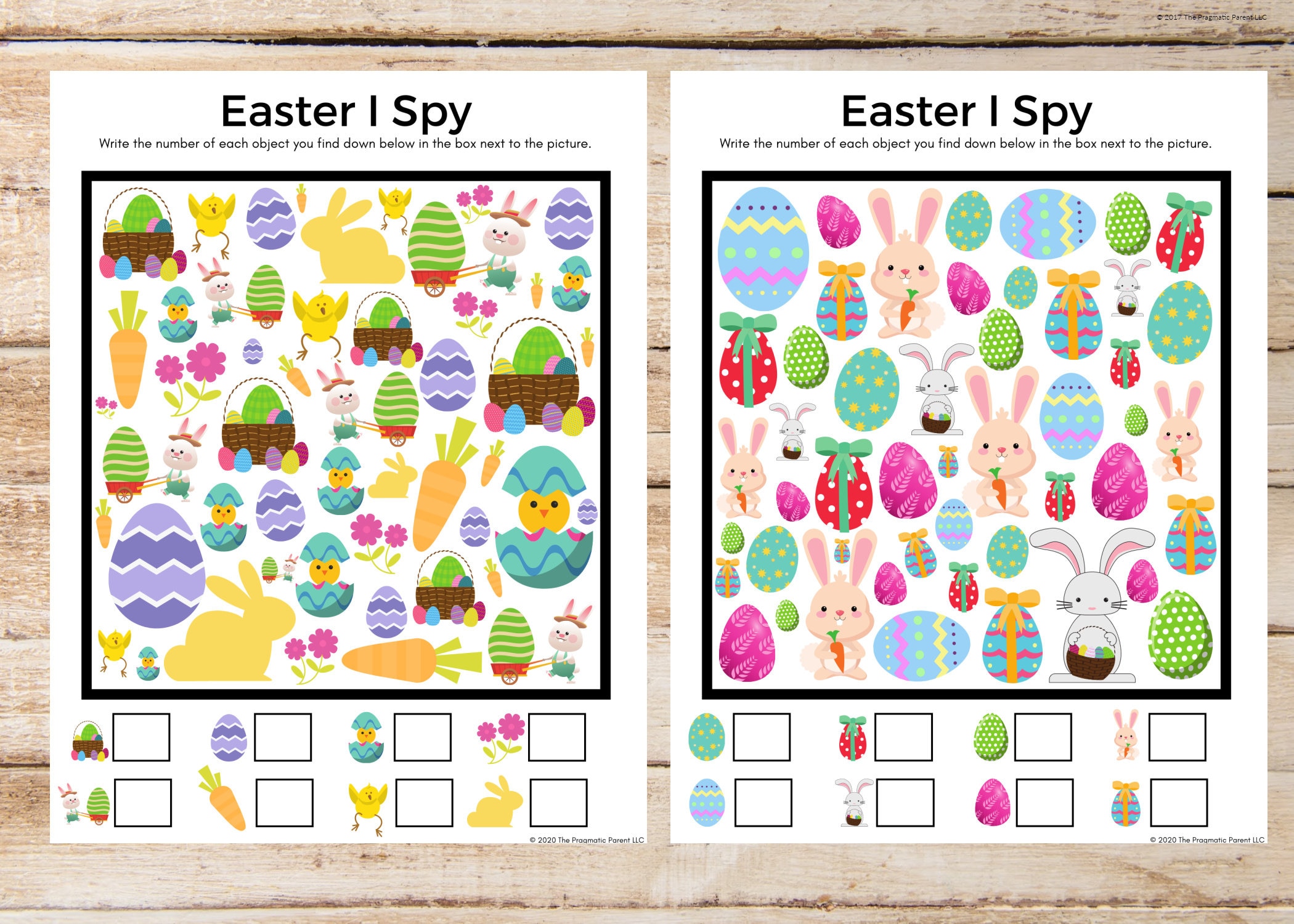 Easter I Spy Printable Activity Sheets, I Spy for Kids, I Spy Printable ...