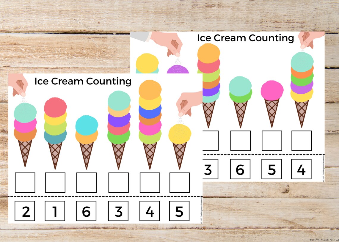 Numbers & Counting BUNDLE 45 Worksheets Count Worksheet - Etsy