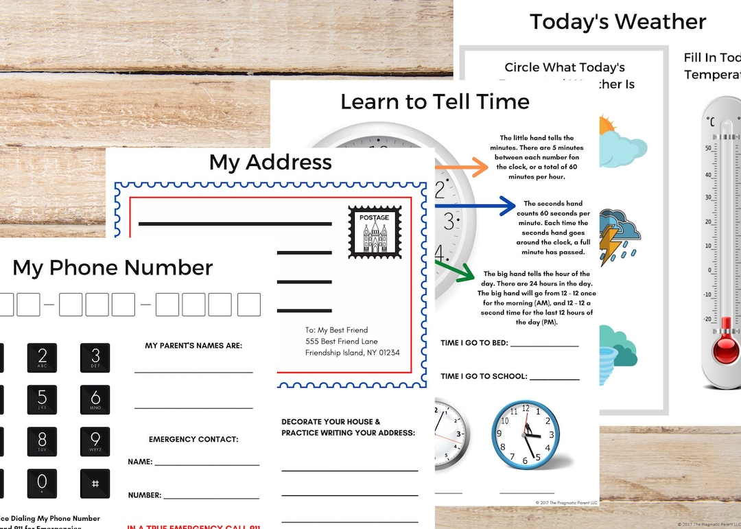 Life Skills Activity Sheet, Instant Download, Printable Activity, Life ...