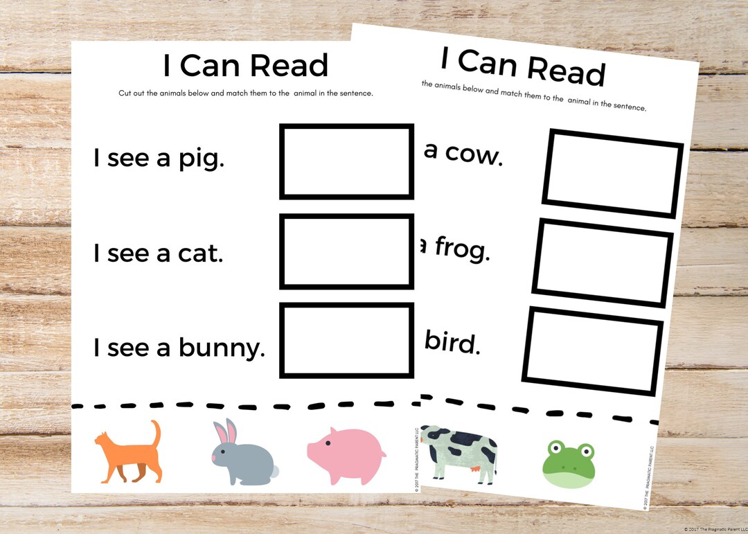 Learn to Read, Beginning Sight Words, Kindergarten Worksheet, Early ...