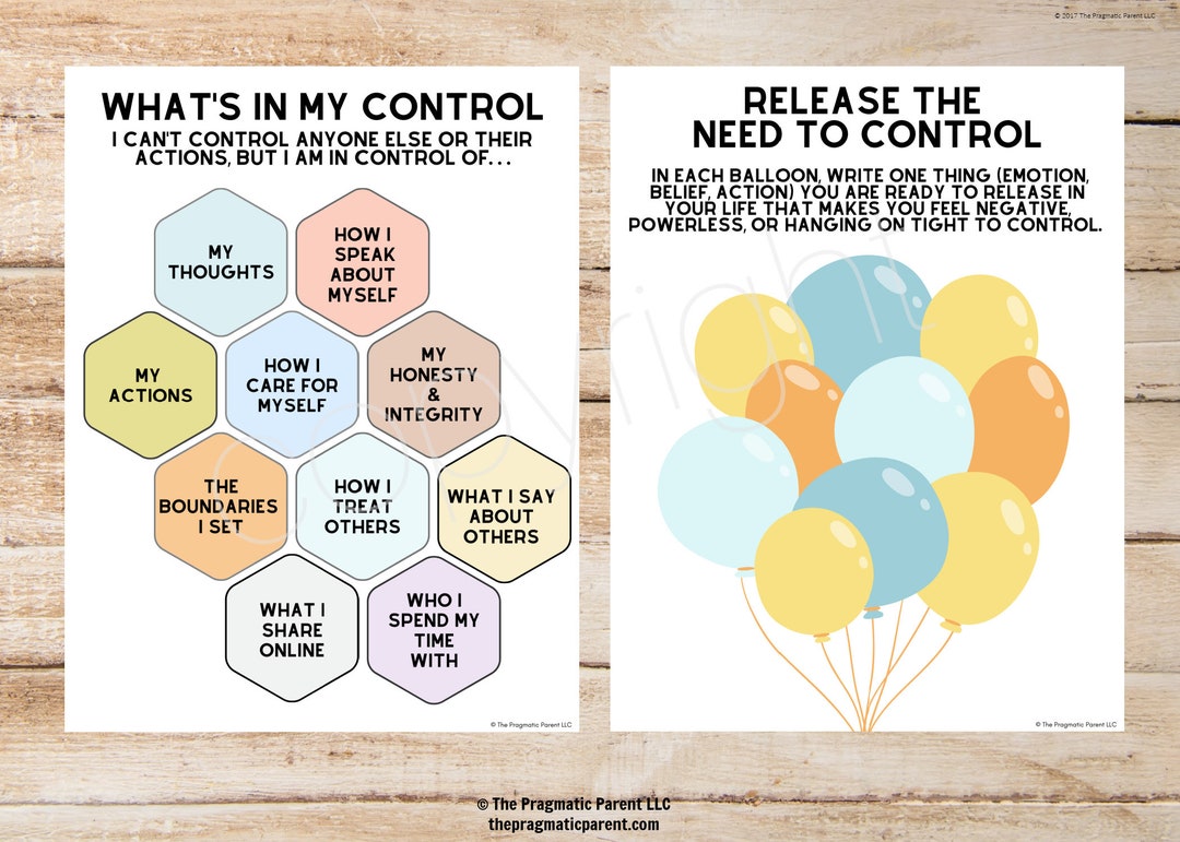 In and Out of Control, Release Control, Circle of Control, Anxiety in ...