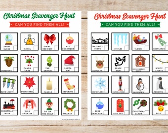 INDOOR winter Scavenger Hunt for Kids - Etsy