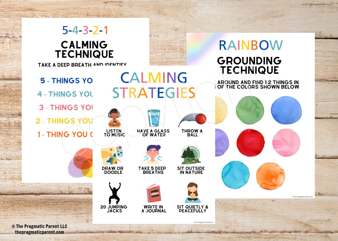 Calm Down Kit, Calming Corner, Calm Coping Skills for Kids, Self ...