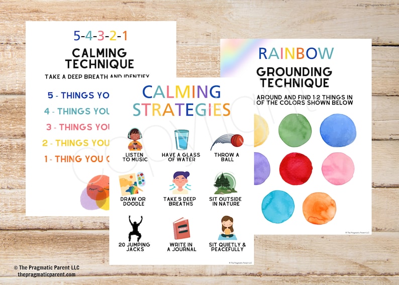 Calm Down Kit, Calming Corner, Calm Coping Skills for Kids, Self ...