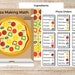 Pizza Making Math, Learning to Count, Kindergarten Worksheet, Start ...