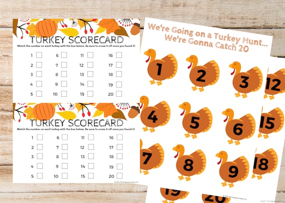 Thanksgiving Turkey Scavenger Hunt Kid's Scavenger Hunt | Etsy