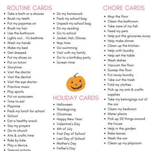 80 Boys Routine Cards, Routine Cards for Kids, Daily Routine Cards ...