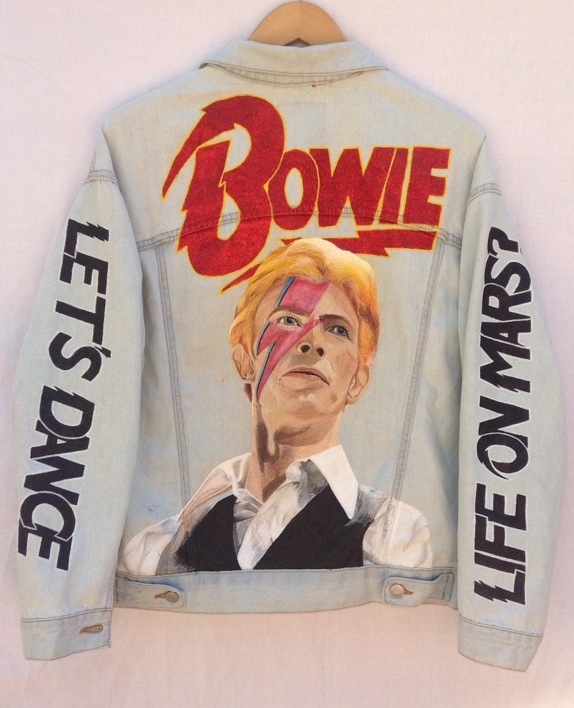 David Bowie Denim Jacket - Etsy
