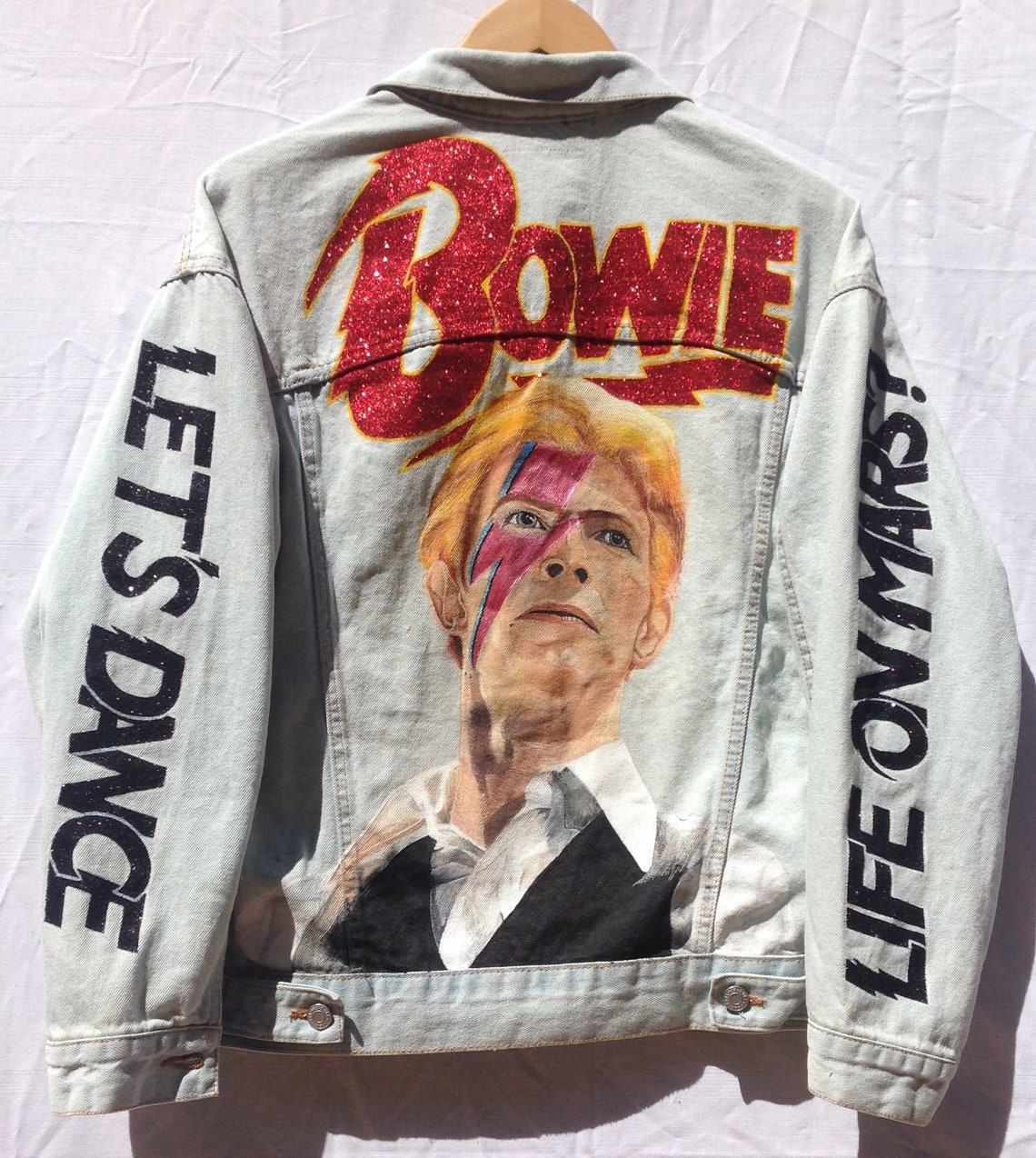 David Bowie Denim Jacket - Etsy