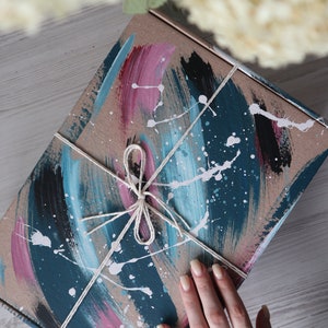 Custom Denim Jeans, Hand Painted Denim Pants, Beige Floral Wide Leg ...