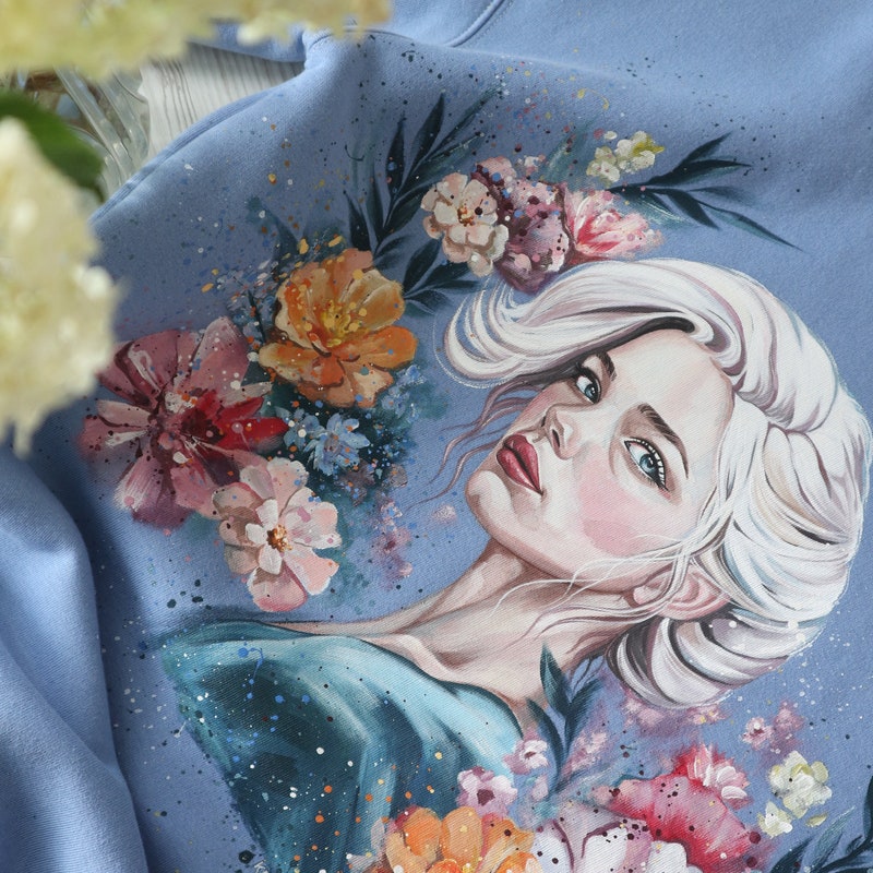 Hand Painted Hoodie - Etsy