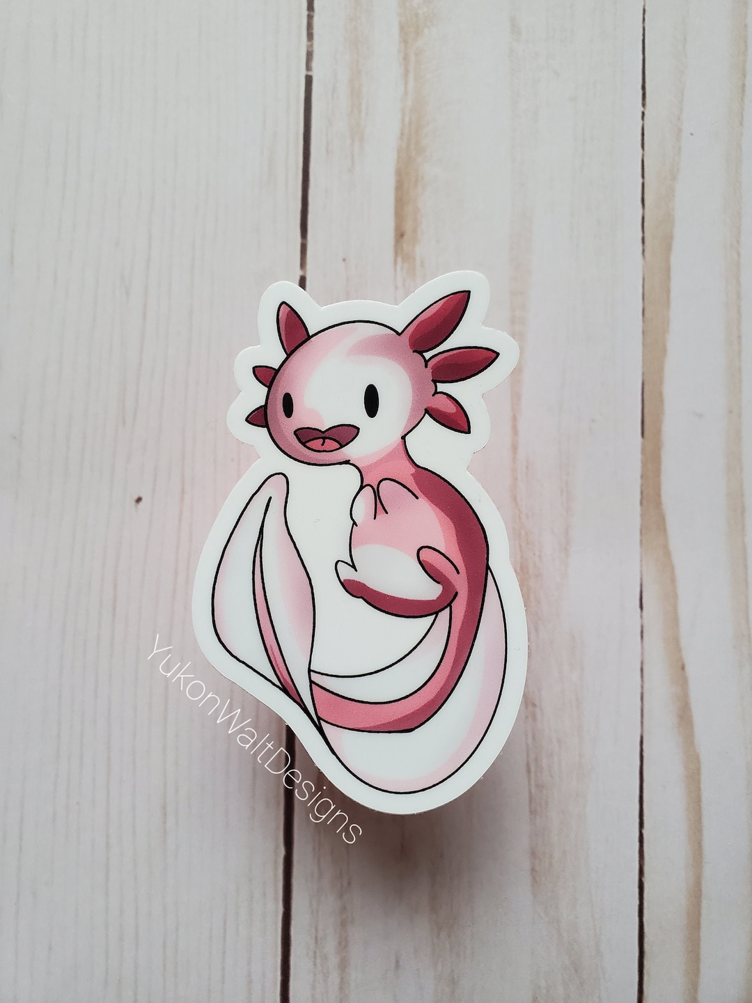 Axolotl Vinyl Sticker Amphibian Sticker Aquarium Stickers - Etsy