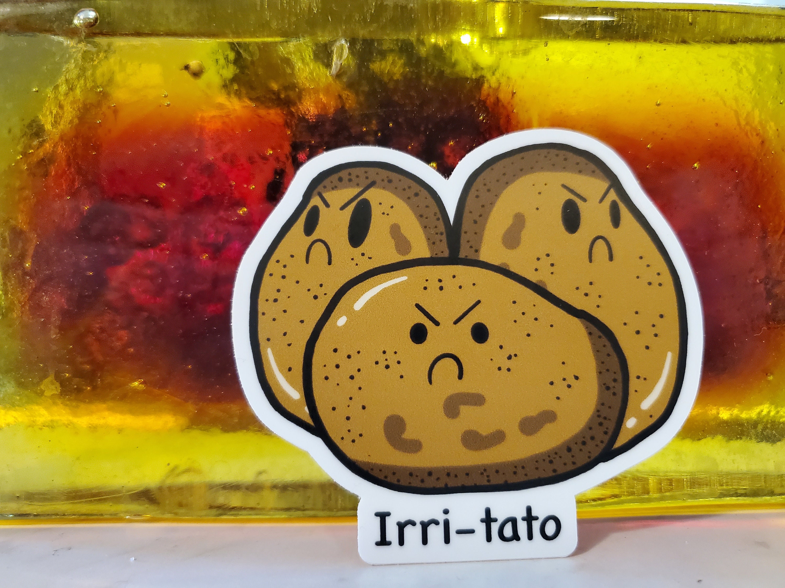 Grumpy Potato Vinyl Sticker Sassy Sticker Garden Sticker - Etsy