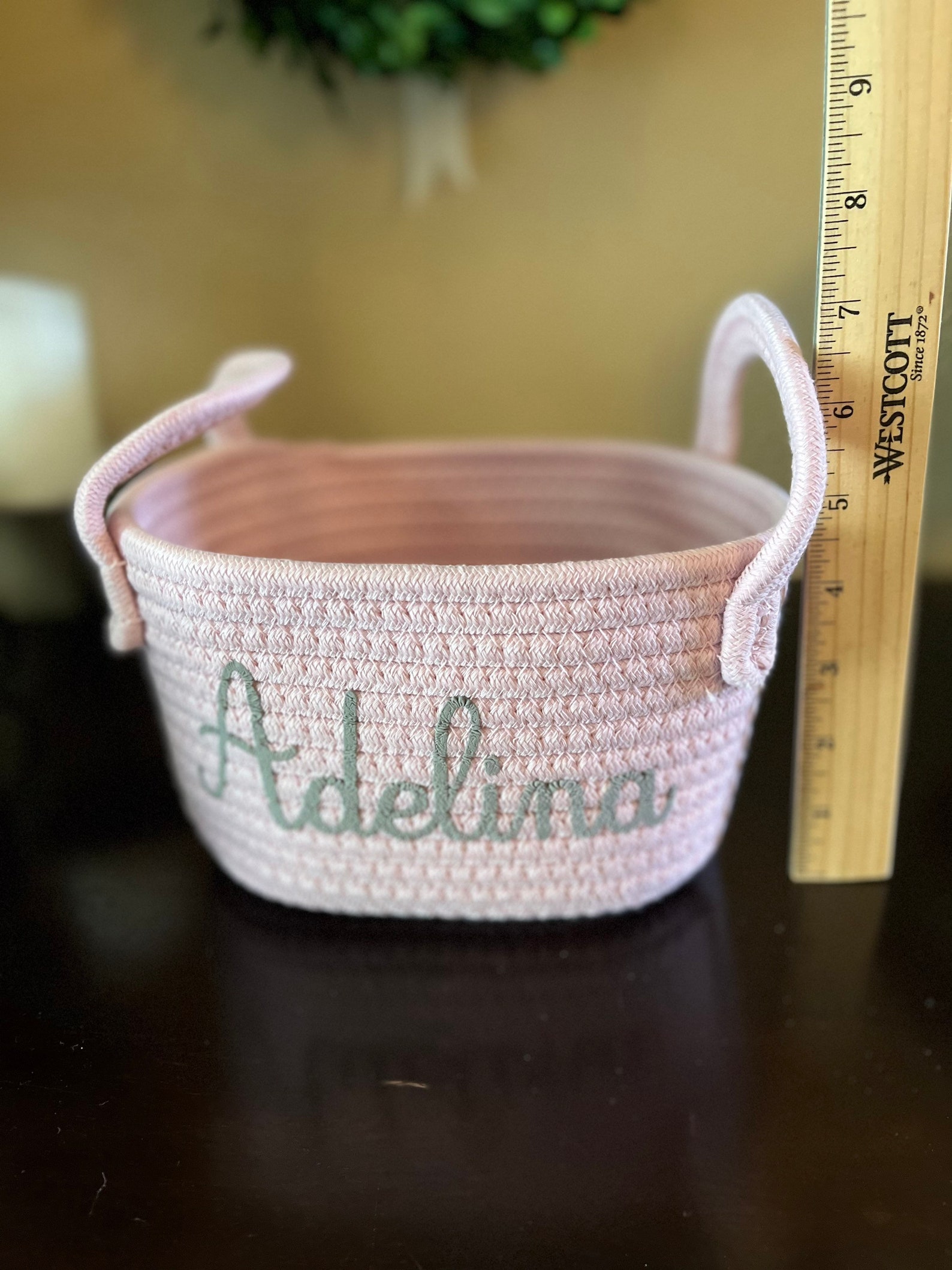 Baby Gift Basket Personalized Cute Basket Baby Shower Gift - Etsy