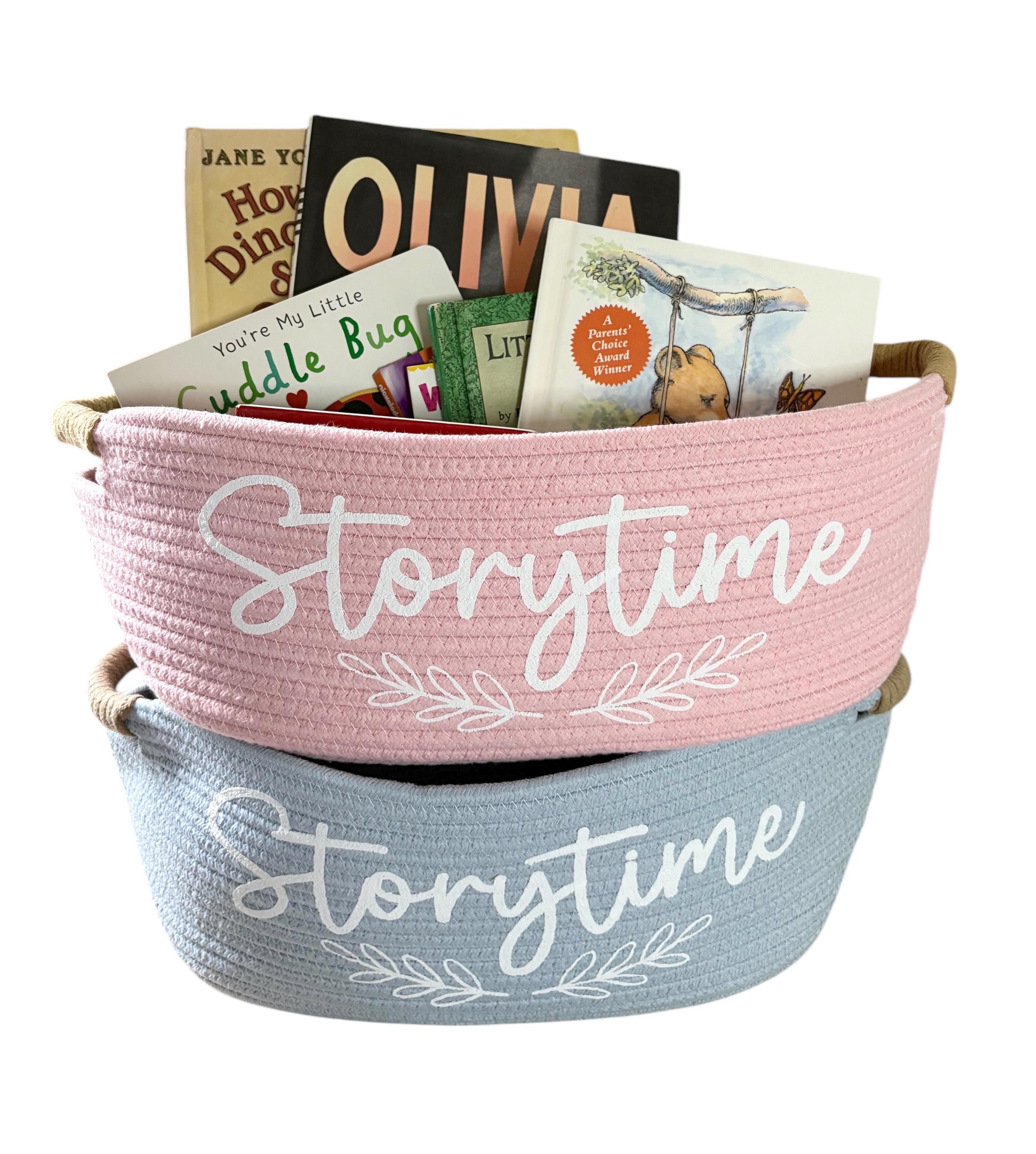 Storytime Basket for Baby Shower Gift Basket for Books for Baby Boy or ...