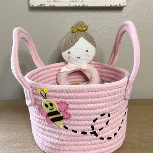 Bumblebee BABY Gift Basket Cute Mini Baby Gift Basket WHITE YELLOW Baby ...