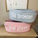 Big Brother Basket Big Sister Basket for Gender Reveal Pregnancy ...