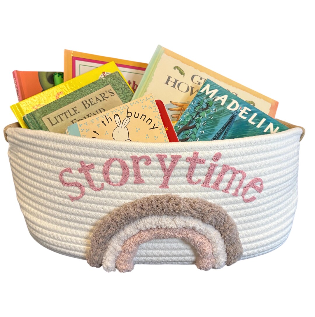 SAMPLE Sale - Storytime Rainbow Gift Basket - Boho Colors - Last One - Etsy