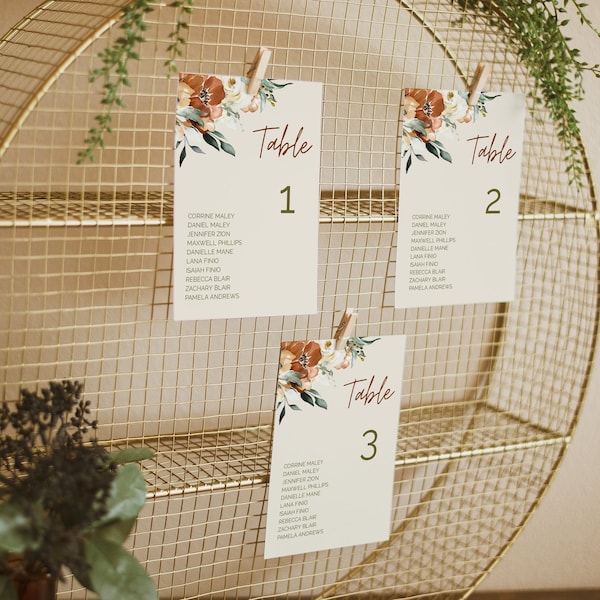 Diy Seating Chart - Etsy