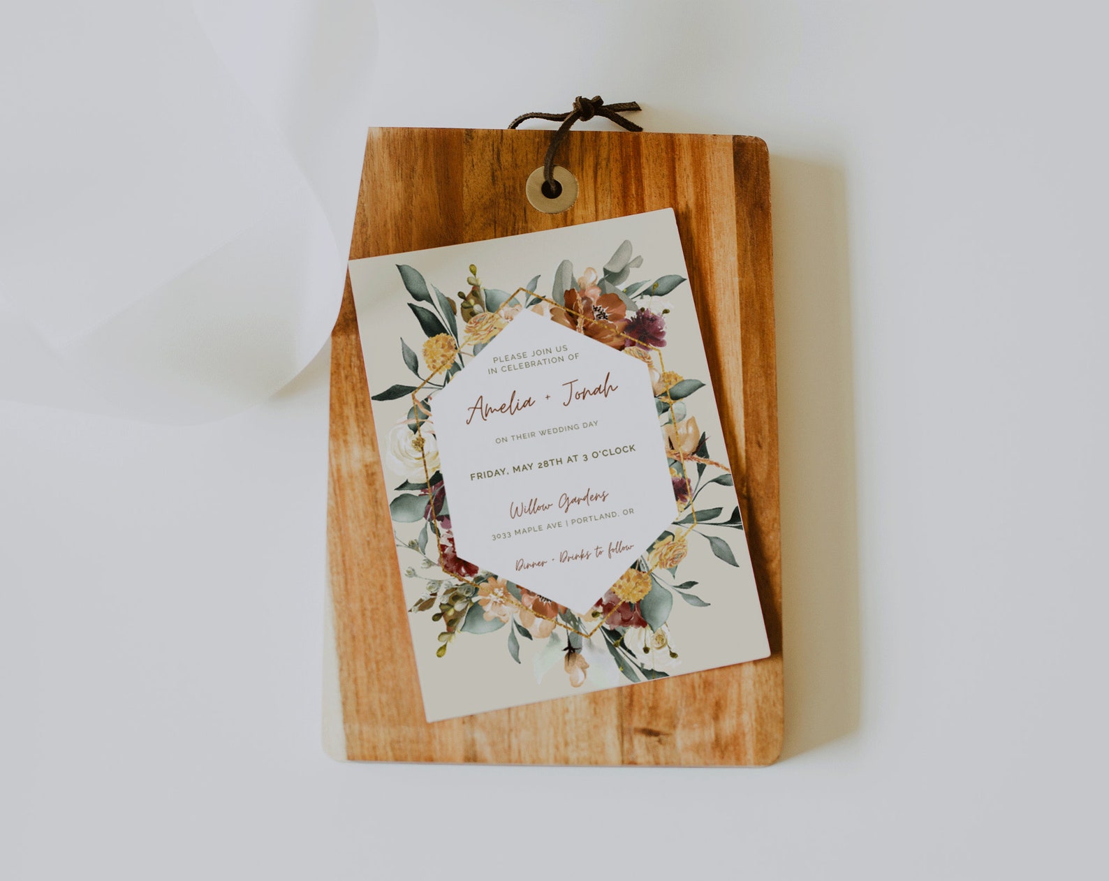 JUNE Rustic Fall Wedding Invitation Bundle Wedding - Etsy