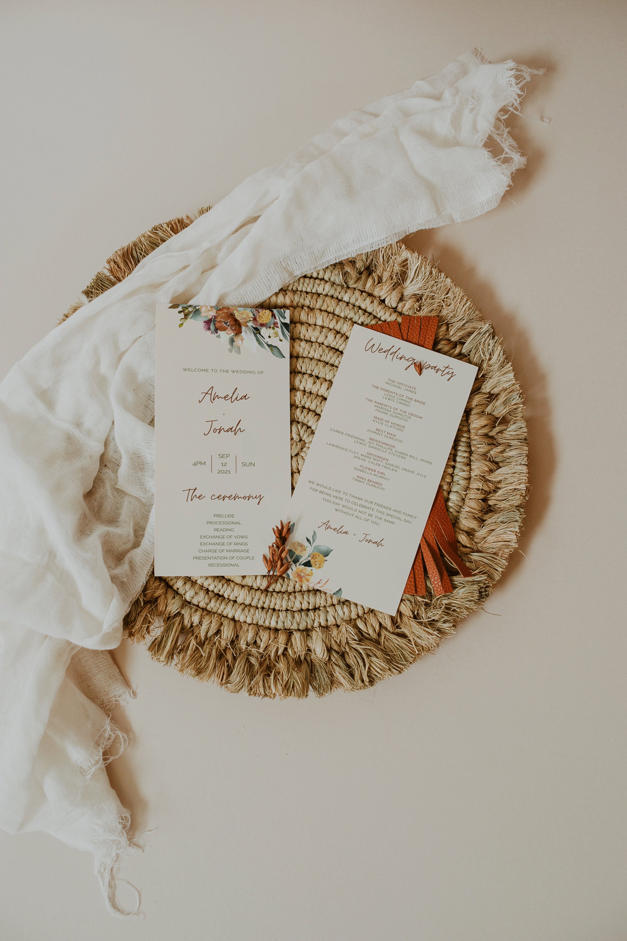 JUNE Rustic Fall Wedding Invitation Bundle Wedding - Etsy