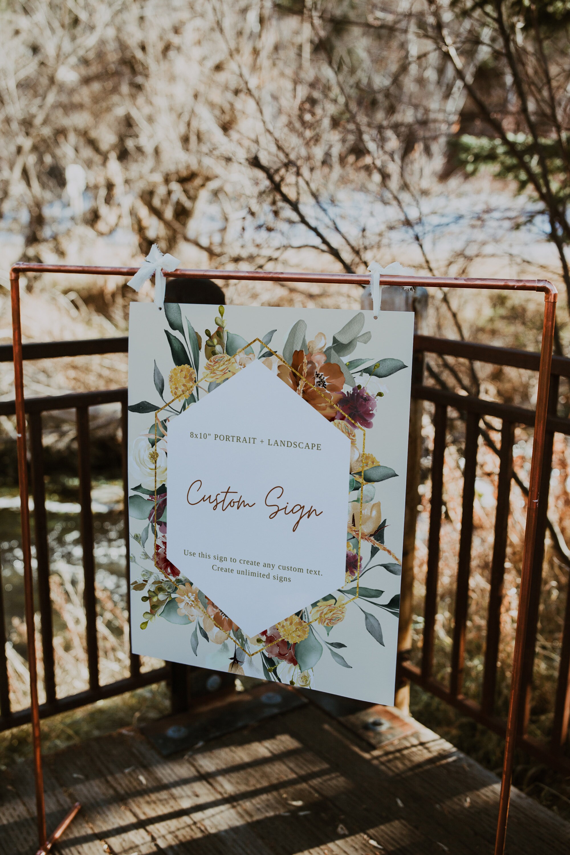 JUNE Rustic Fall Wedding Custom Sign Wedding Sign Template - Etsy