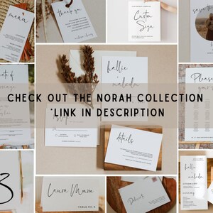 NORAH - Honeymoon Wish Card, Honeymoon Ideas, Modern Wedding Template ...