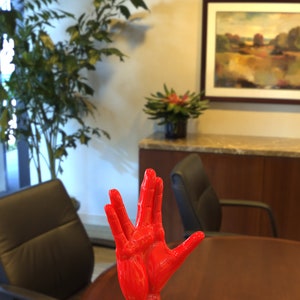 Spock Hand Vulcan Salute Sign Hand Sculpture Star Trek - Etsy