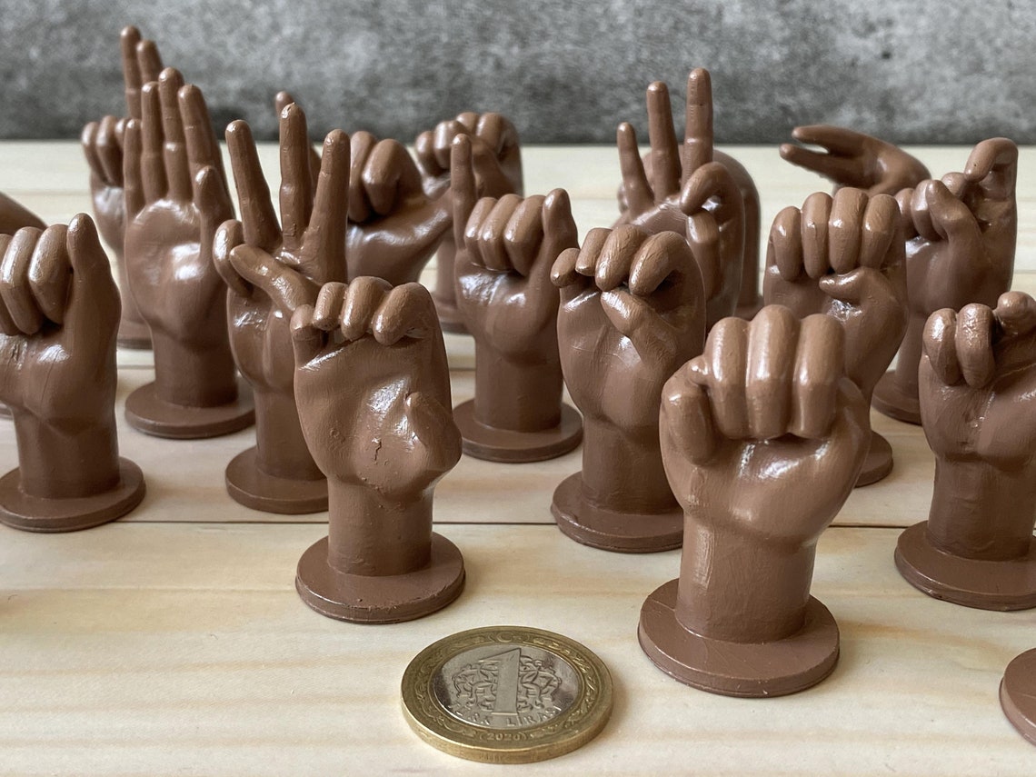 Full ASL Letters Whole ASL Alphabet Sign Language | Etsy