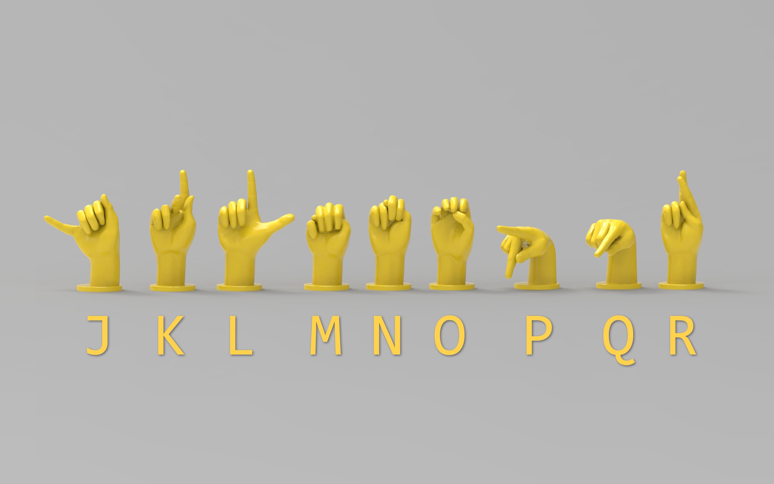 Full ASL Letters Whole ASL Alphabet Sign Language | Etsy