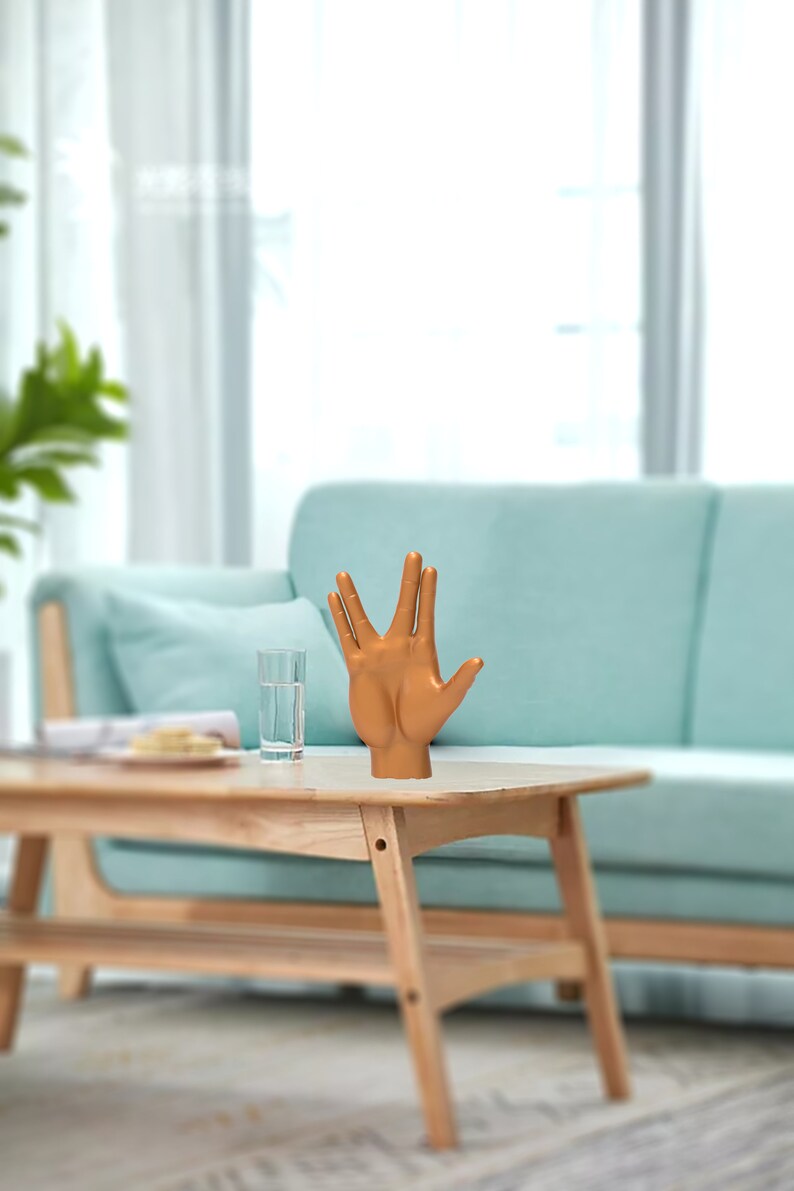 Spock Hand Vulcan Salute Sign Hand Sculpture Star Trek | Etsy