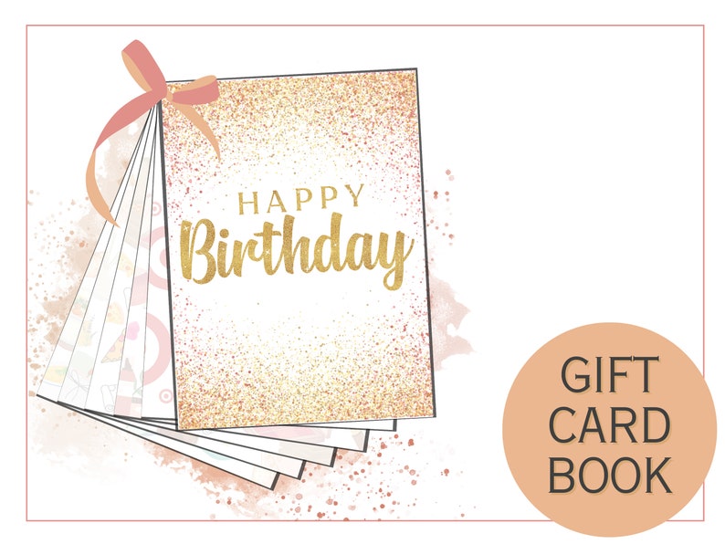 Birthday Card Book | Gift Card Book | Gift Cards | Happy Birthday ...