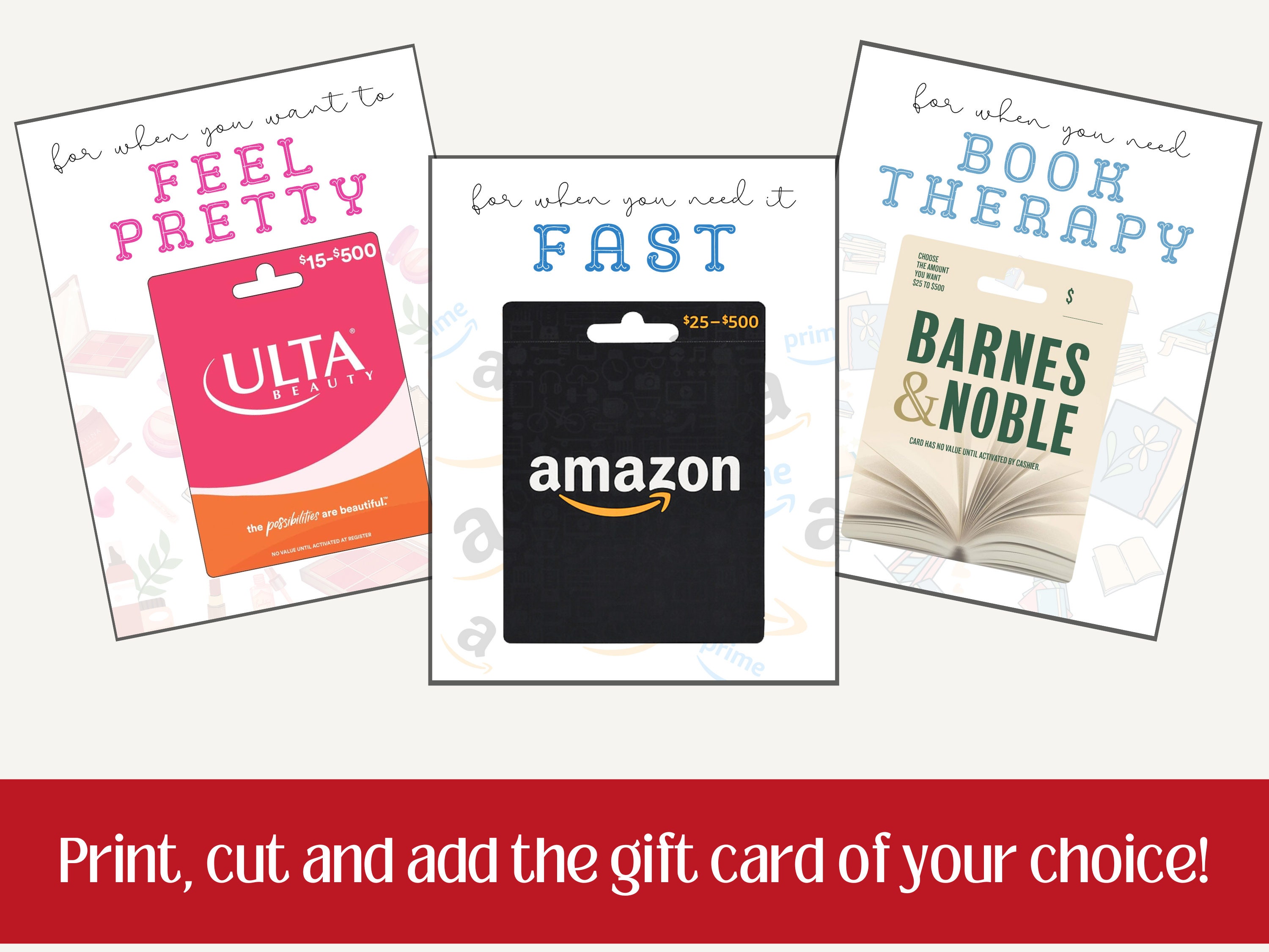 Christmas Gift Card Book | Gift Card Book| Gift Cards | White Elephant ...