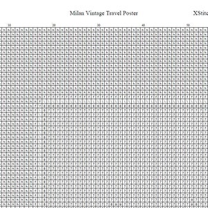 Milan Cross Stitch Pattern Pdf Format - Etsy