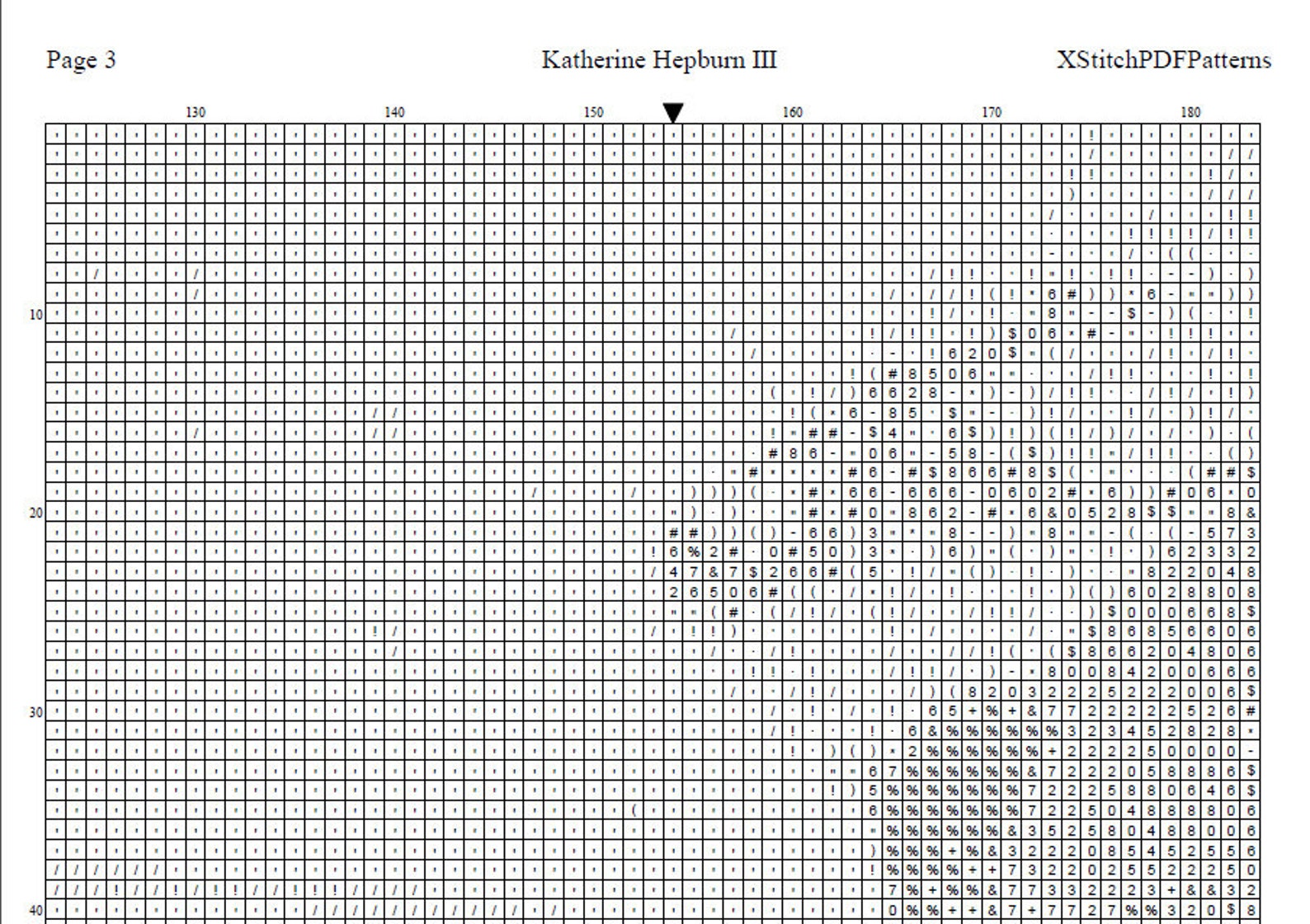 Katherine Hepburn Cross Stitch Pattern Pdf Format - Etsy